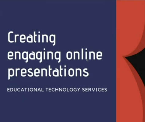 Video: Creating Engaging Presentations Online